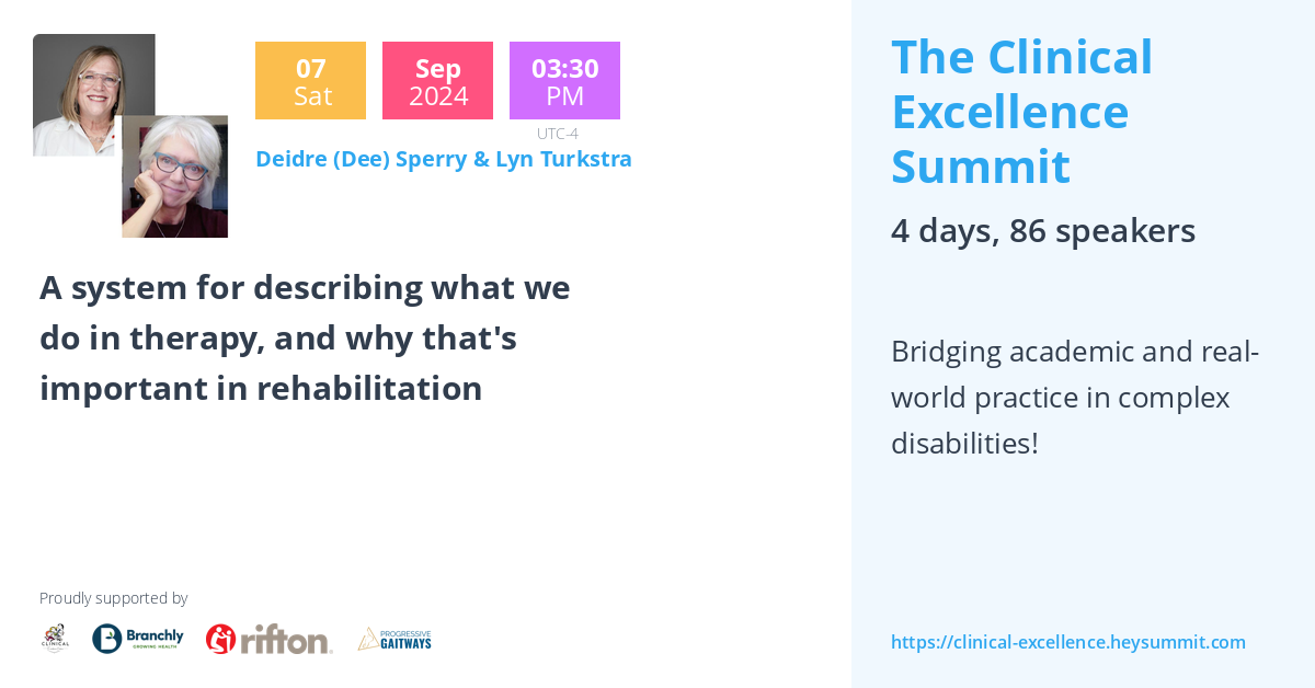 Lyn Turkstra - The Clinical Excellence Summit