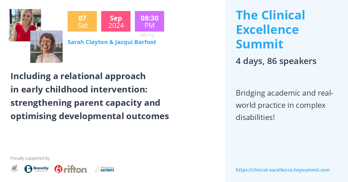 Including a relational approach in early childhood intervention ...