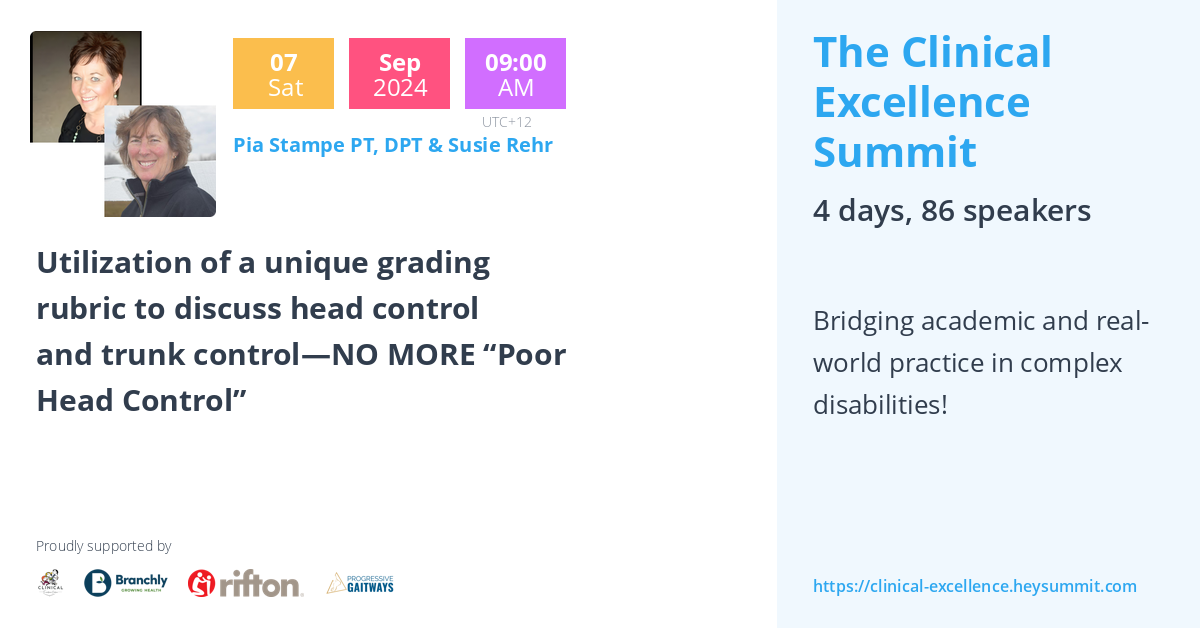 Utilization of a unique grading rubric to discuss head control and ...