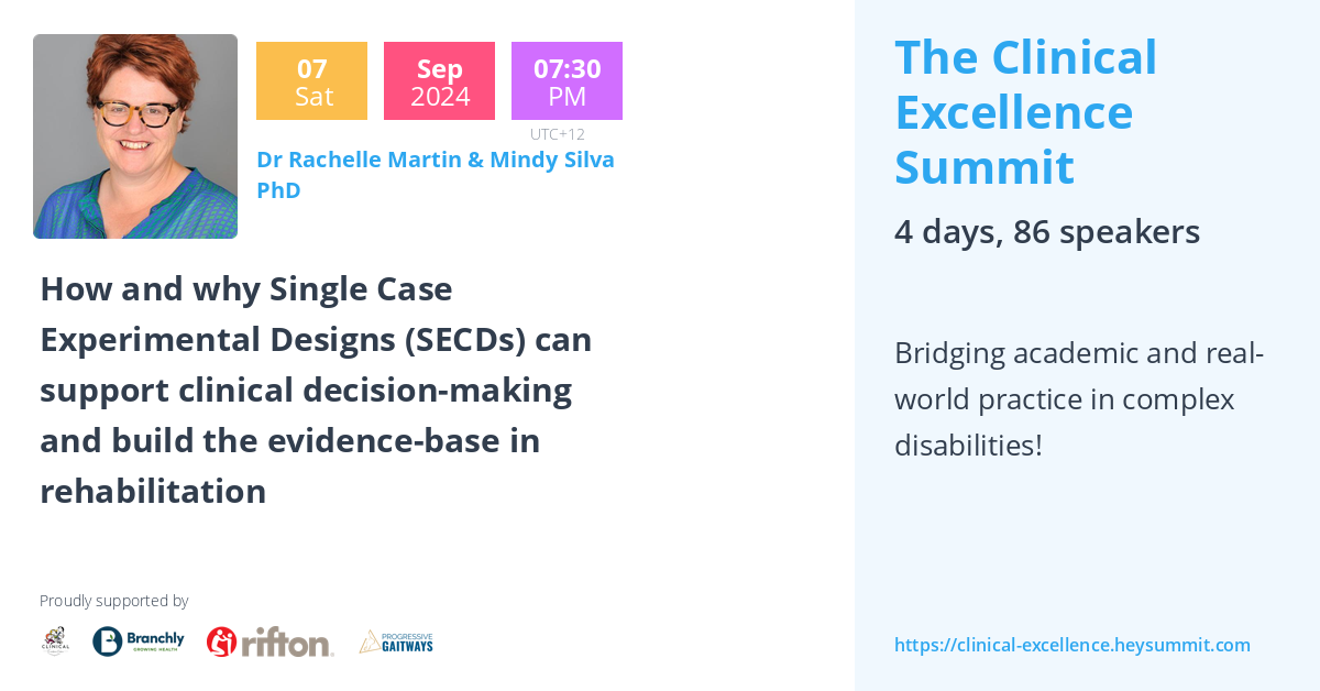 How and why Single Case Experimental Designs (SECDs) can support ...