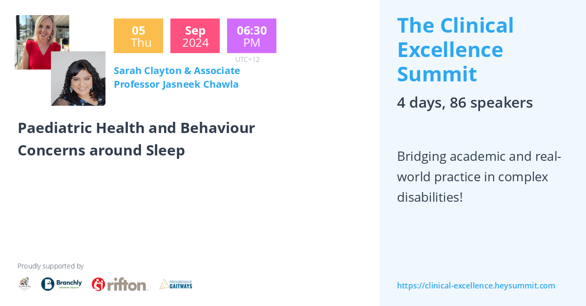 Paediatric Health And Behaviour Concerns Around Sleep