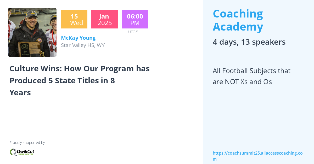 McKay Young - Coaching Academy
