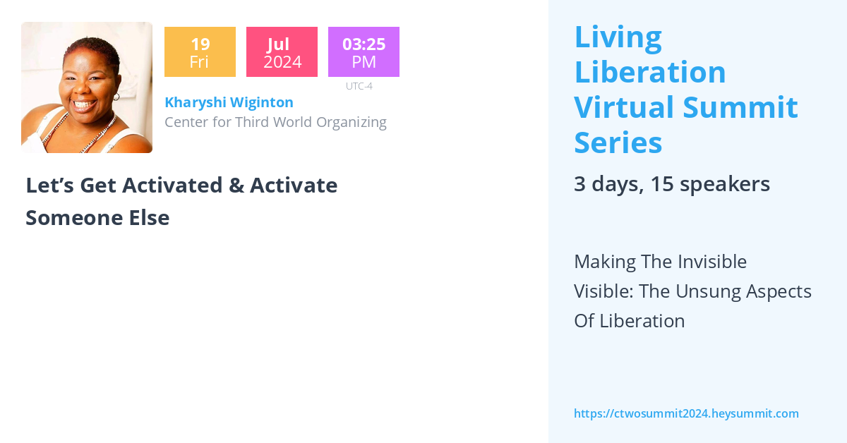 Let’s Get Activated & Activate Someone Else