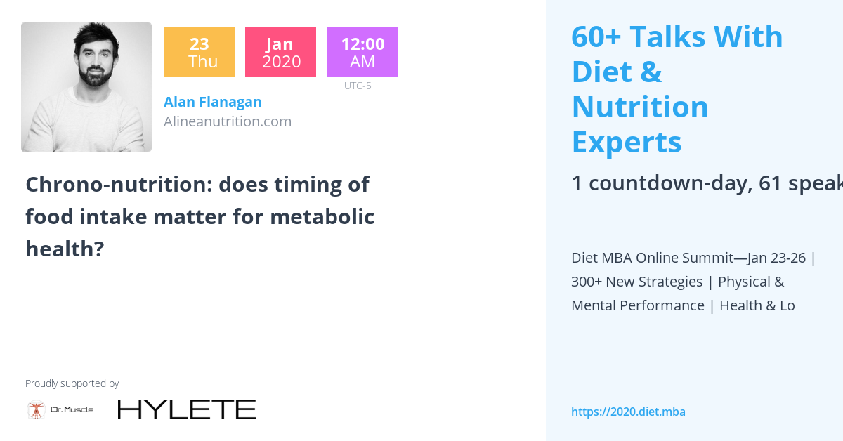 Chrono-nutrition: does timing of food intake matter for metabolic ...