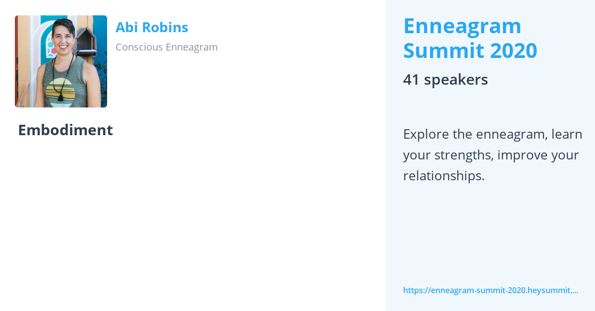 Abi Robins - Enneagram Summit 2020 by Enneagram & Coffee