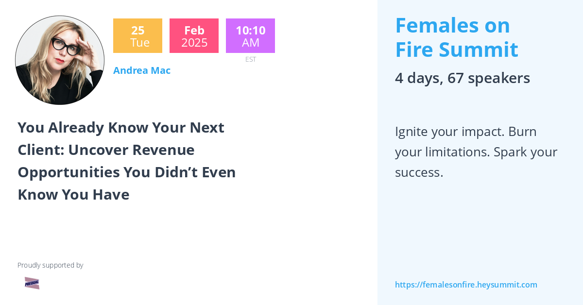Andrea Mac - Females on Fire Summit