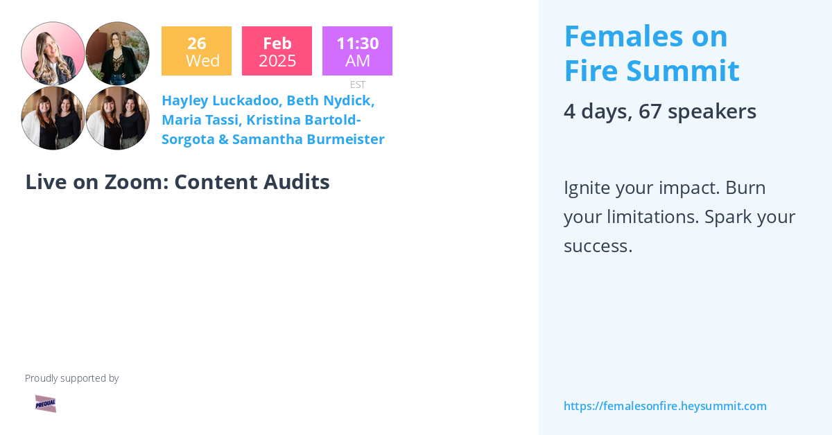 Maria Tassi - Females on Fire Summit