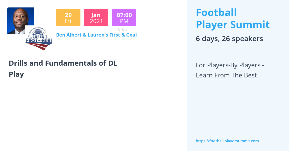 Drills and Fundamentals of DL Play - Football Player Summit by Player ...
