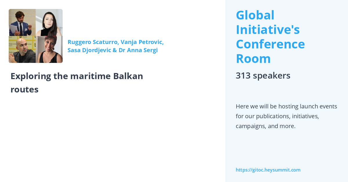 Dr Anna Sergi - Global Initiative's Conference Room