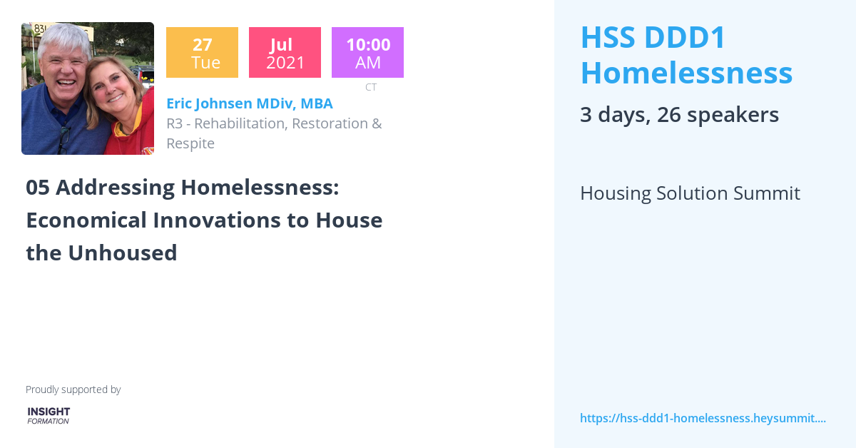 05 Addressing Homelessness: Economical Innovations to House the Unhoused