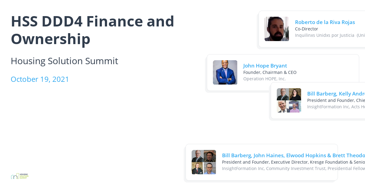 HSS DDD4 Finance and Ownership