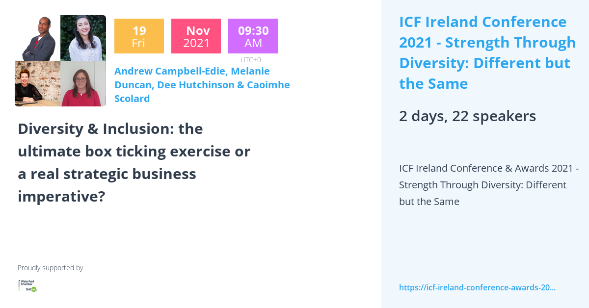 Andrew Campbell-Edie - ICF Ireland Conference 2021 - Strength Through ...