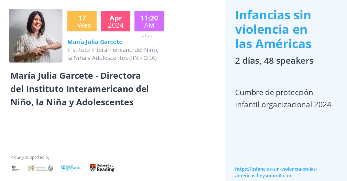 María Julia Garcete - Infancias sin violencia en las Américas