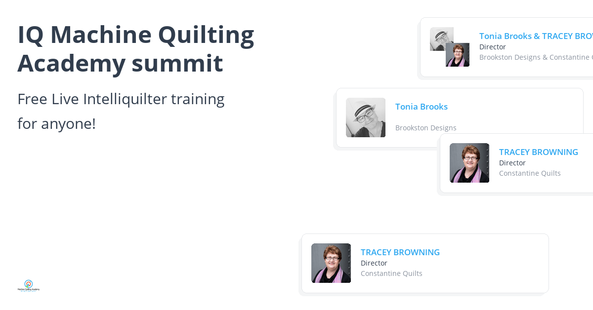 IQ Machine Quilting Academy summit