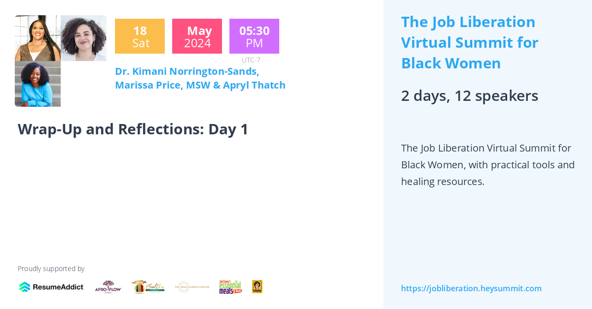 Wrap-Up and Reflections: Day 1