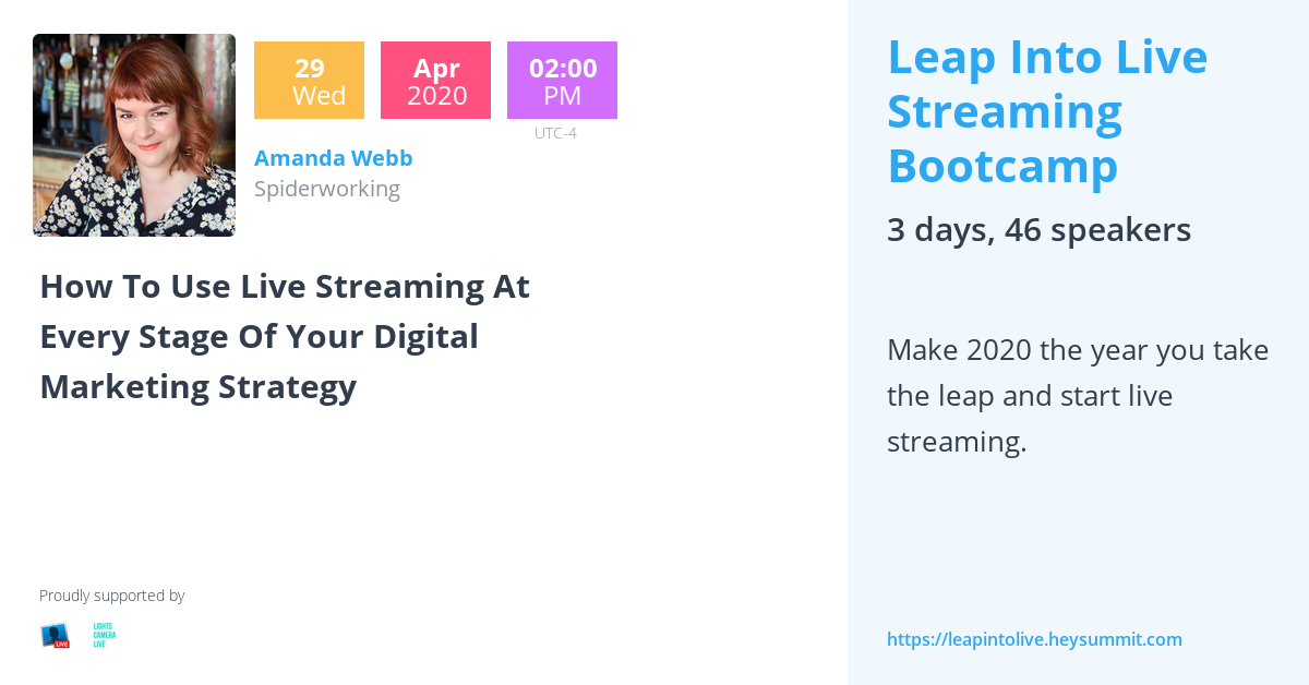 How To Use Live Streaming At Every Stage Of Your Digital Marketing ...