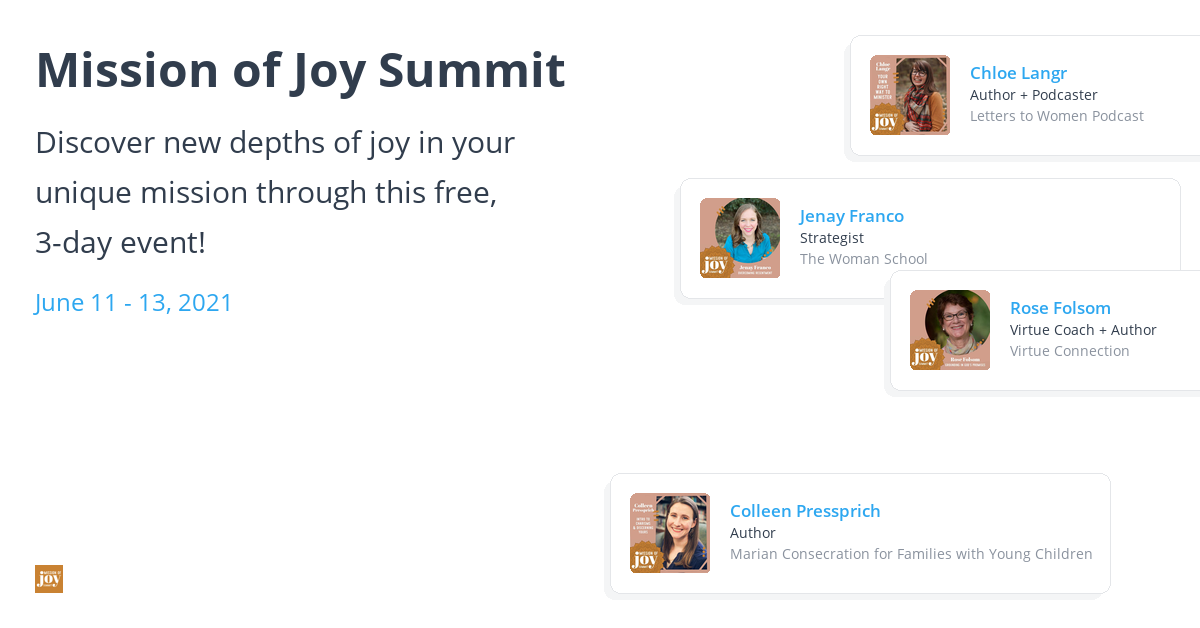 What is Joy and How Do We Get It? - Mission of Joy Summit by Pink Salt Riot