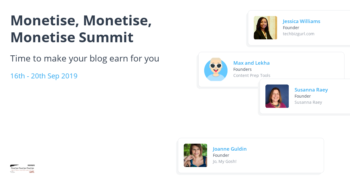 Monetise, Monetise, Monetise Summit