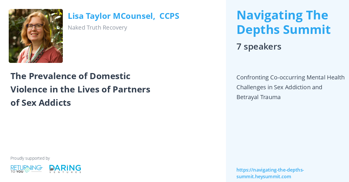 Lisa Taylor MCounsel, CCPS - Navigating The Depths Summit