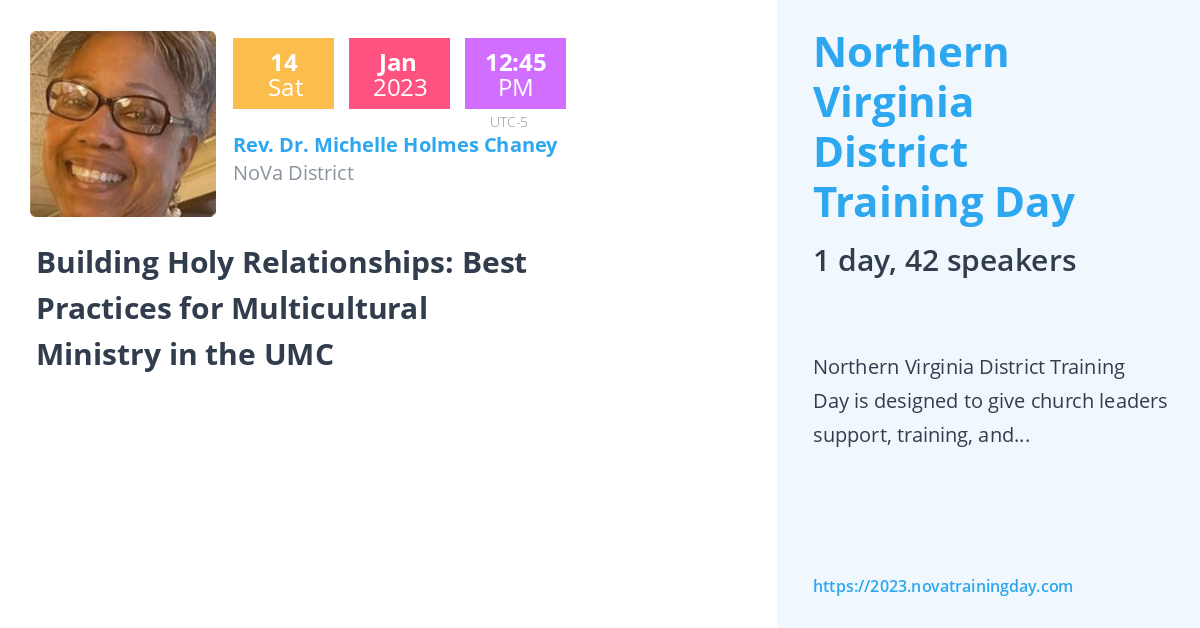 Rev. Dr. Michelle Holmes Chaney - Northern Virginia District Training Day