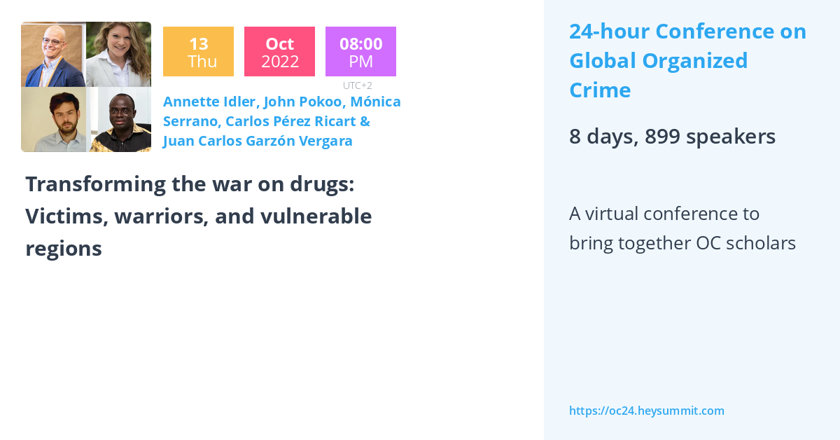 Carlos Pérez Ricart - 24-hour Conference on Global Organized Crime