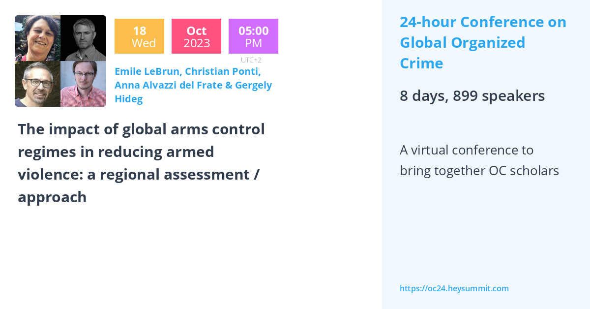 Emile LeBrun - 24-hour Conference on Global Organized Crime