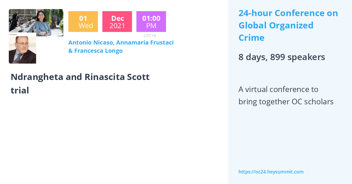 Francesca Longo - 24-hour Conference on Global Organized Crime