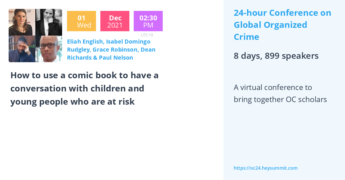Grace Robinson - 24-hour Conference on Global Organized Crime