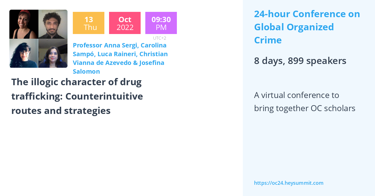 Luca Raineri - 24-hour Conference on Global Organized Crime