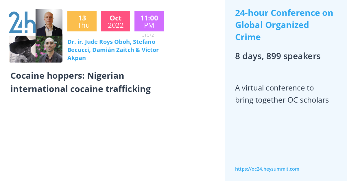 Victor Akpan - 24-hour Conference on Global Organized Crime