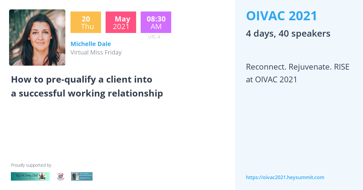 Michelle Dale - OIVAC 2021