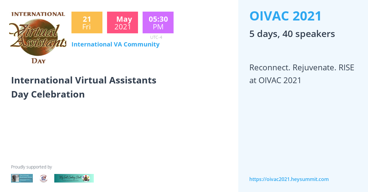 International Virtual Assistants Day Celebration