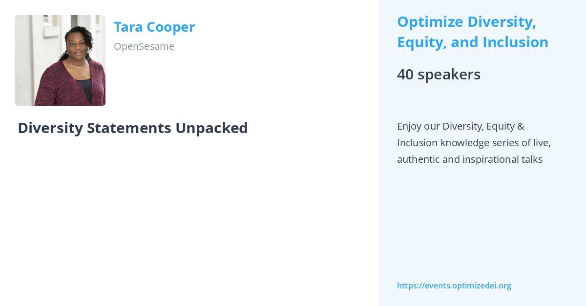 Diversity Statements Unpacked