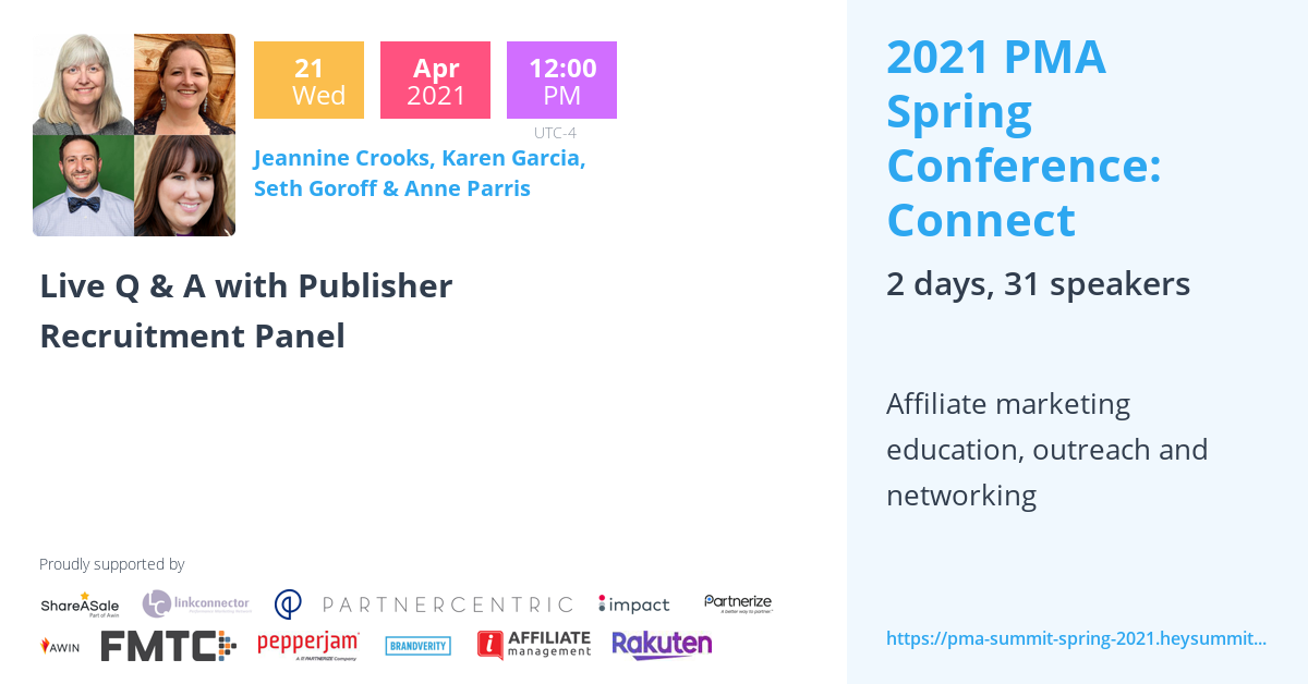 Karen Garcia - 2021 PMA Spring Conference: Connect