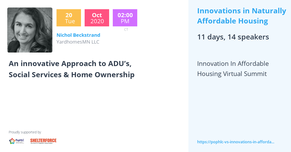 Nichol Beckstrand - Innovations in Naturally Affordable Housing