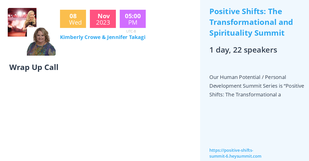 Kimberly Crowe - Positive Shifts: The Transformational and Spirituality ...