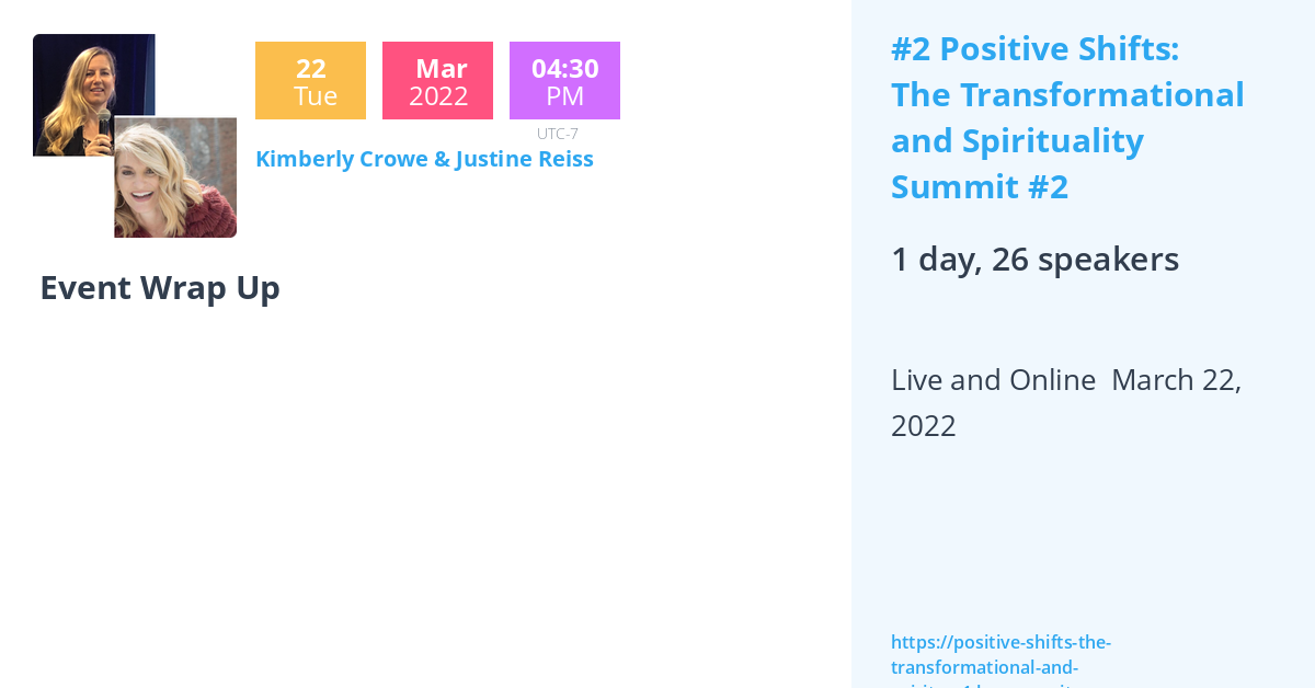 Kimberly Crowe - #2 Positive Shifts: The Transformational and ...