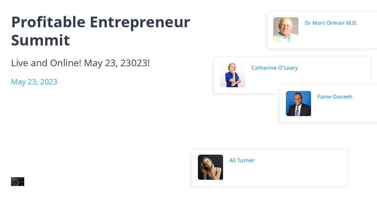 Coming soon... - Profitable Entrepreneur Summit by Entrepreneurs Rocket Fuel