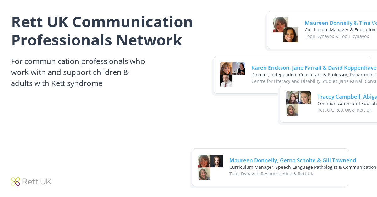 Rett UK Communication Professionals Network by Rett UK