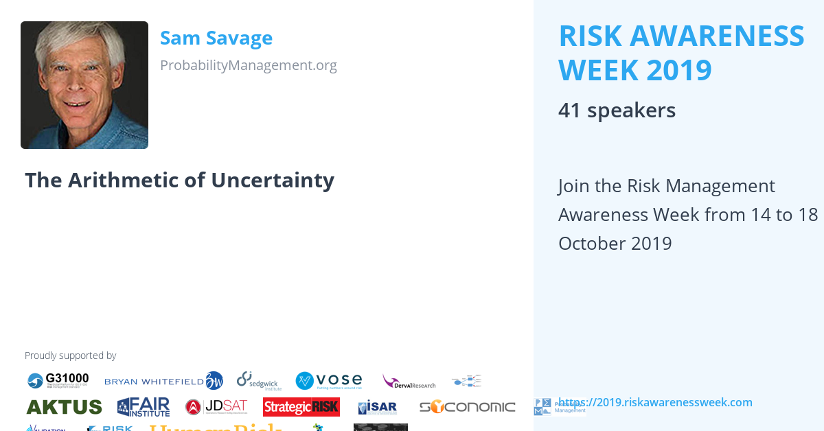 Sam Savage - RISK AWARENESS WEEK 2019