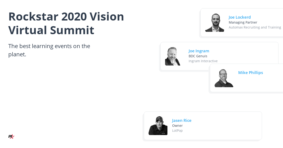 Rockstar 2020 Vision Virtual Summit - Rockstar 2020 Vision Virtual Summit