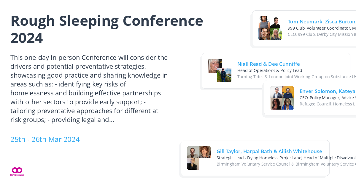 Rough Sleeping Conference 2024 - Rough Sleeping Conference 2024