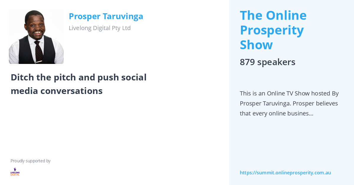 Ditch the pitch and push social media conversations
