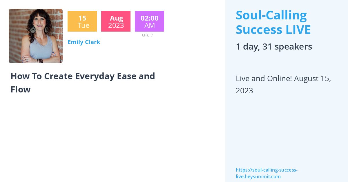 How To Create Everyday Ease and Flow
