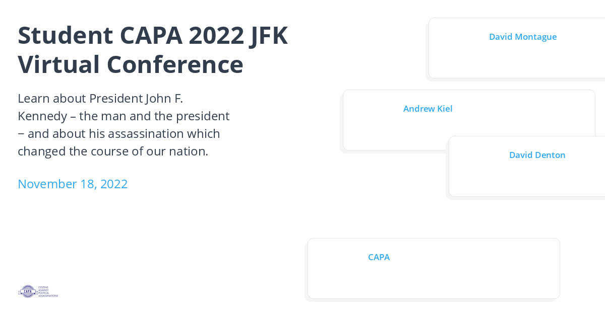 Student CAPA 2022 JFK Virtual Conference by CAPA