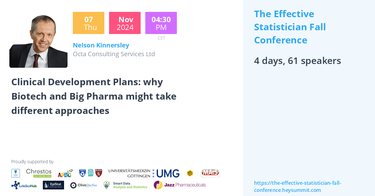 Clinical Development Plans: why Biotech and Big Pharma might take ...