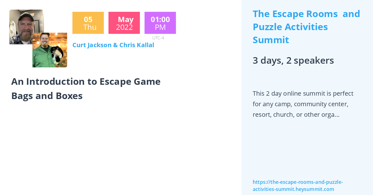 An Introduction to Escape Game Bags and Boxes - The Escape Rooms and ...