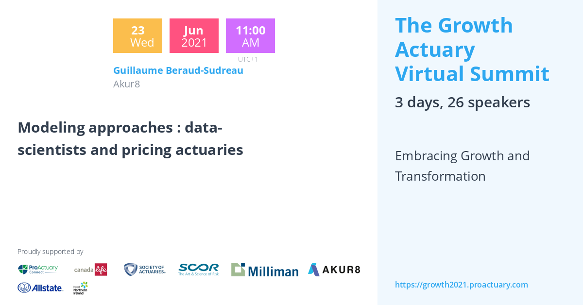 Modeling approaches : data-scientists and pricing actuaries