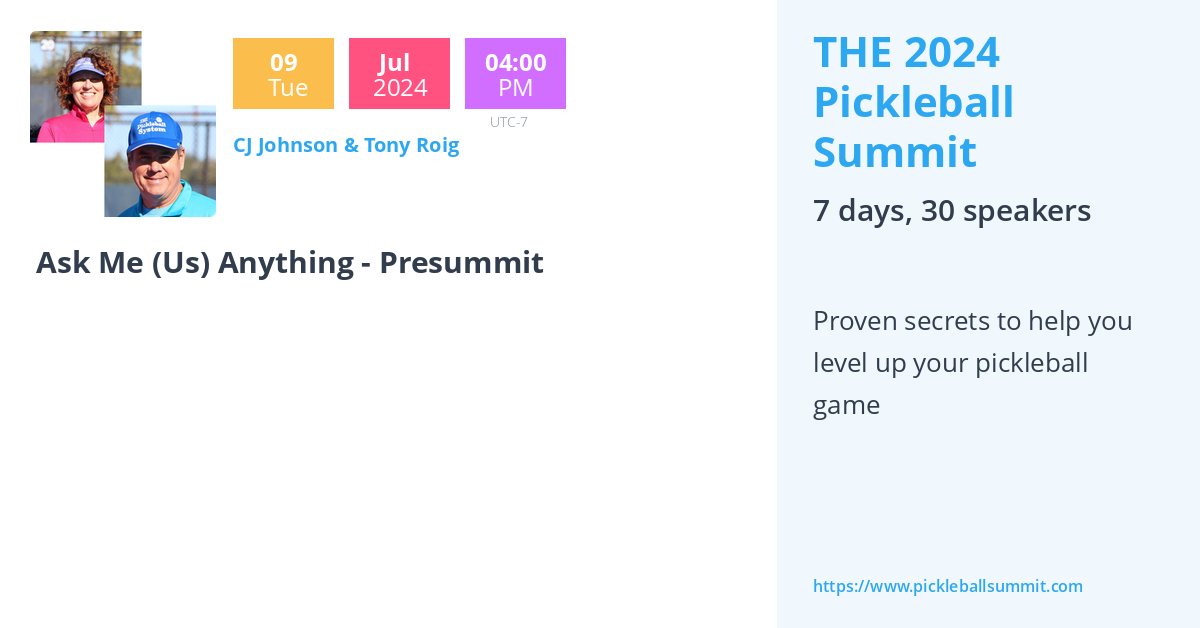Ask Me (Us) Anything - Presummit
