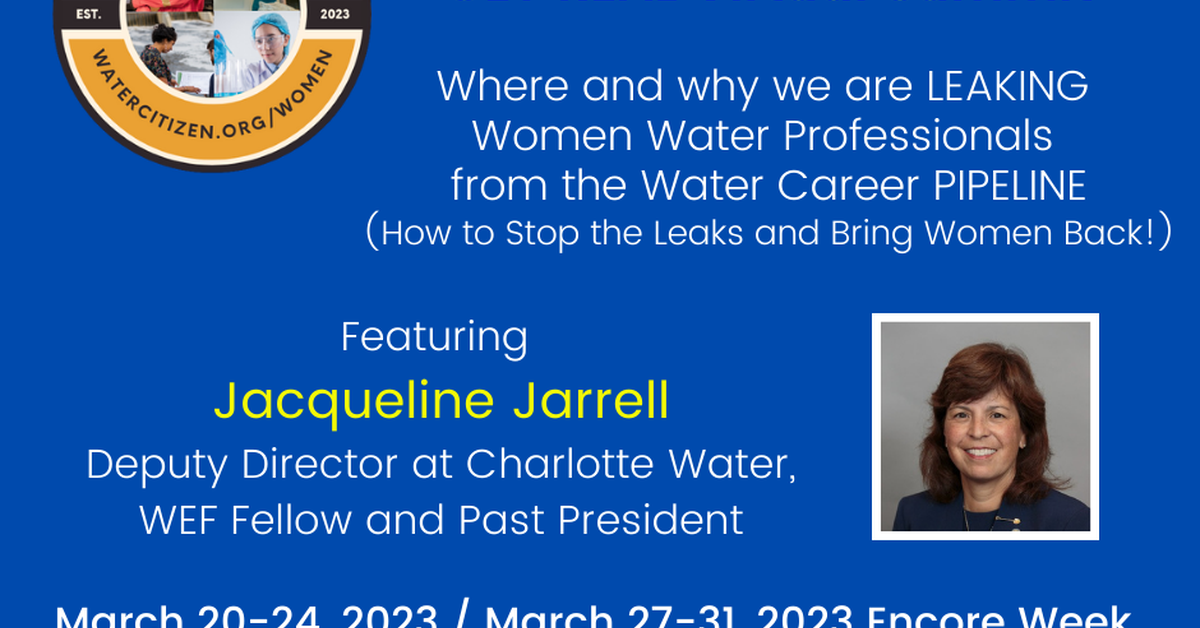 Former WEF President and Charlotte Water Deputy Director Jackie Jarrell ...